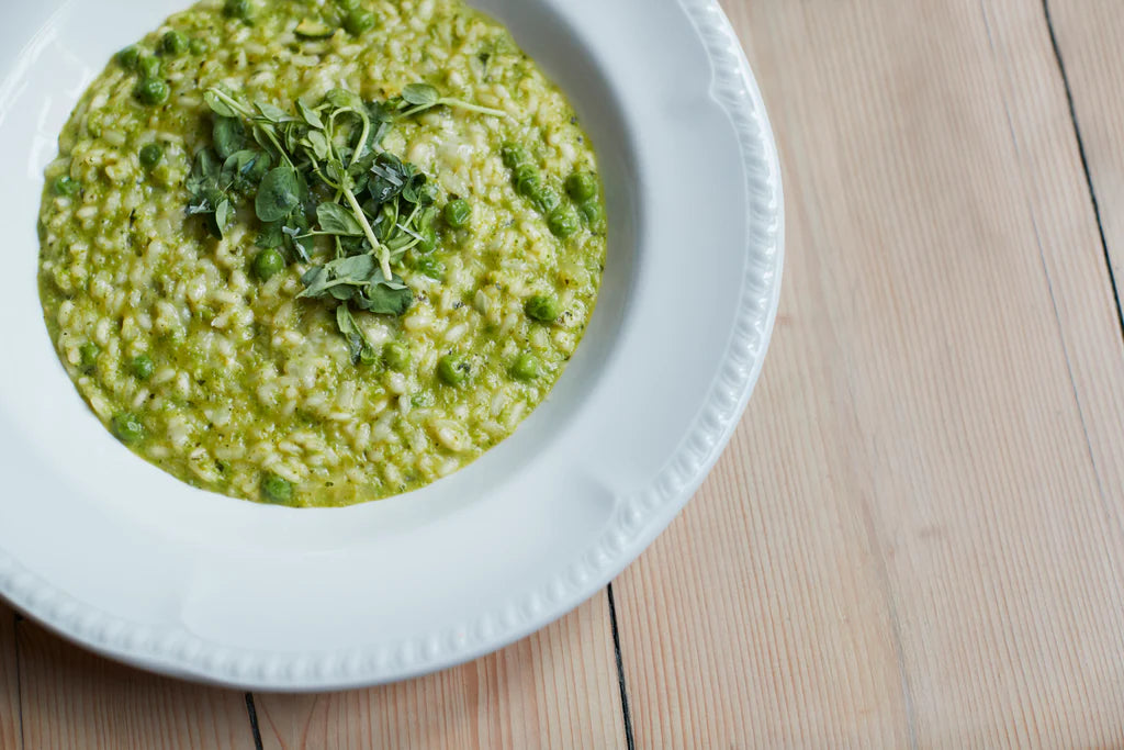 Multi-Cooker Vegan Pea and Mint Risotto – Sauer Brands