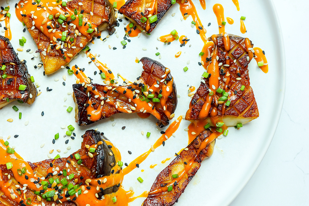 Trumpet Mushrooms & Miso Chili Glaze – Sauer Brands