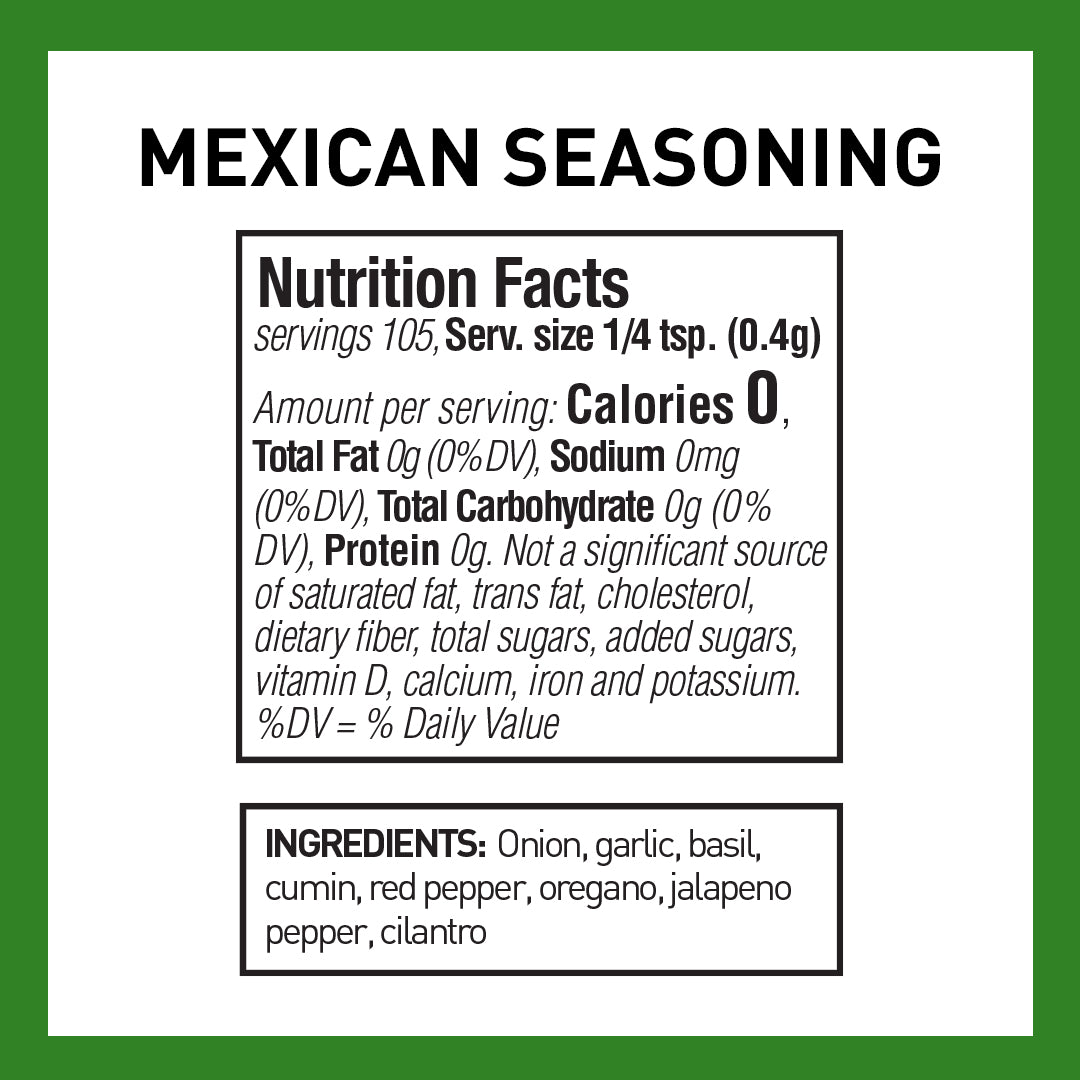 The Spice Hunter® Mexican Seasoning Blend, Salt Free#N#– Sauer Brands