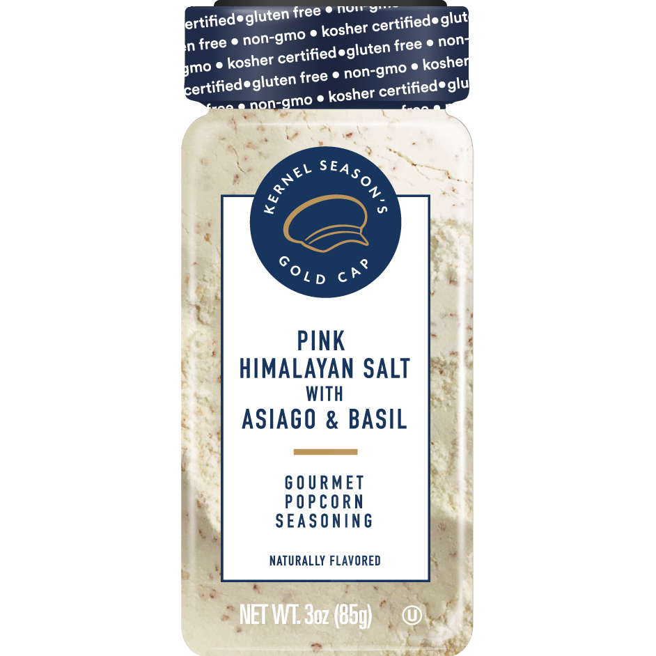 Kernel Season's Gold Cap Himalayan Pink Salt with Asiago & Basil ...