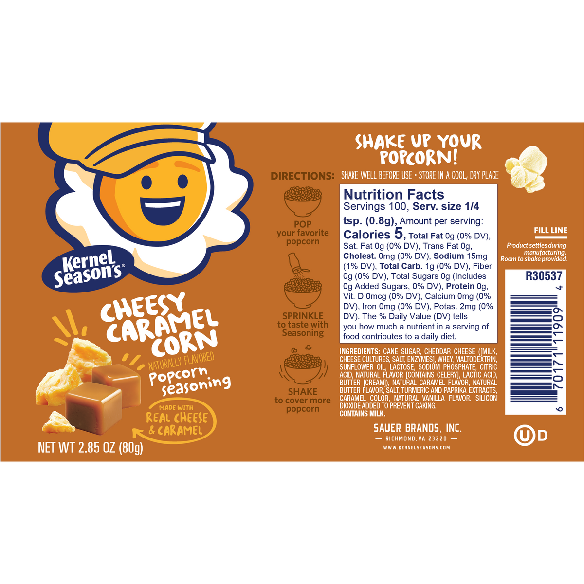 Kernel Season's Cheesy Caramel Corn Popcorn Seasoning – Sauer Brands